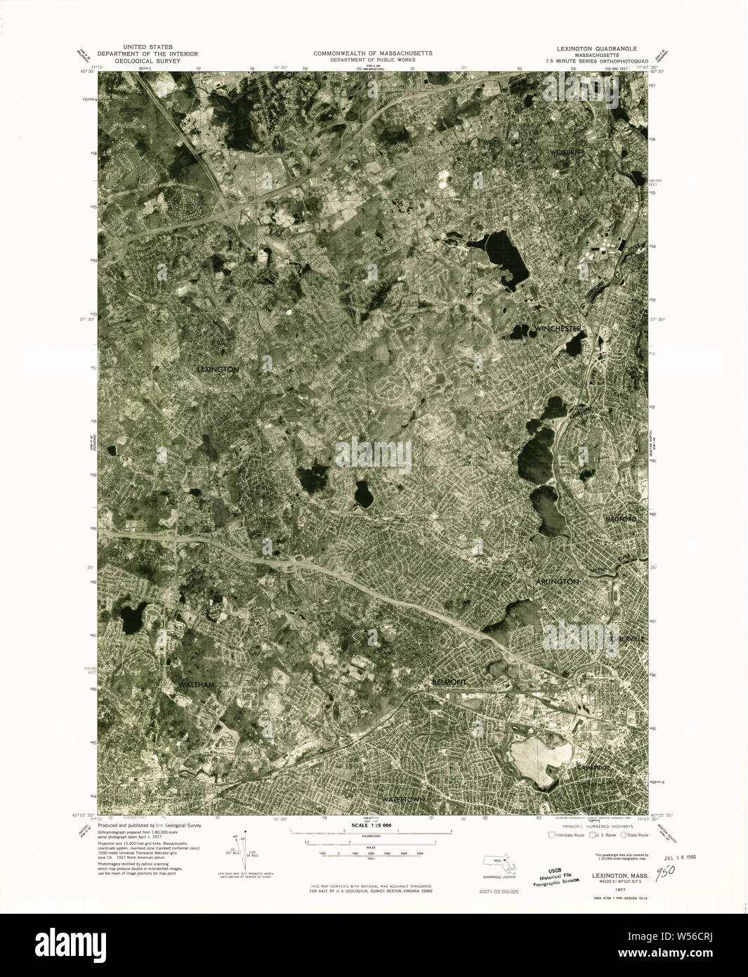 Lexington ma map hi-res stock photography and images - Alamy