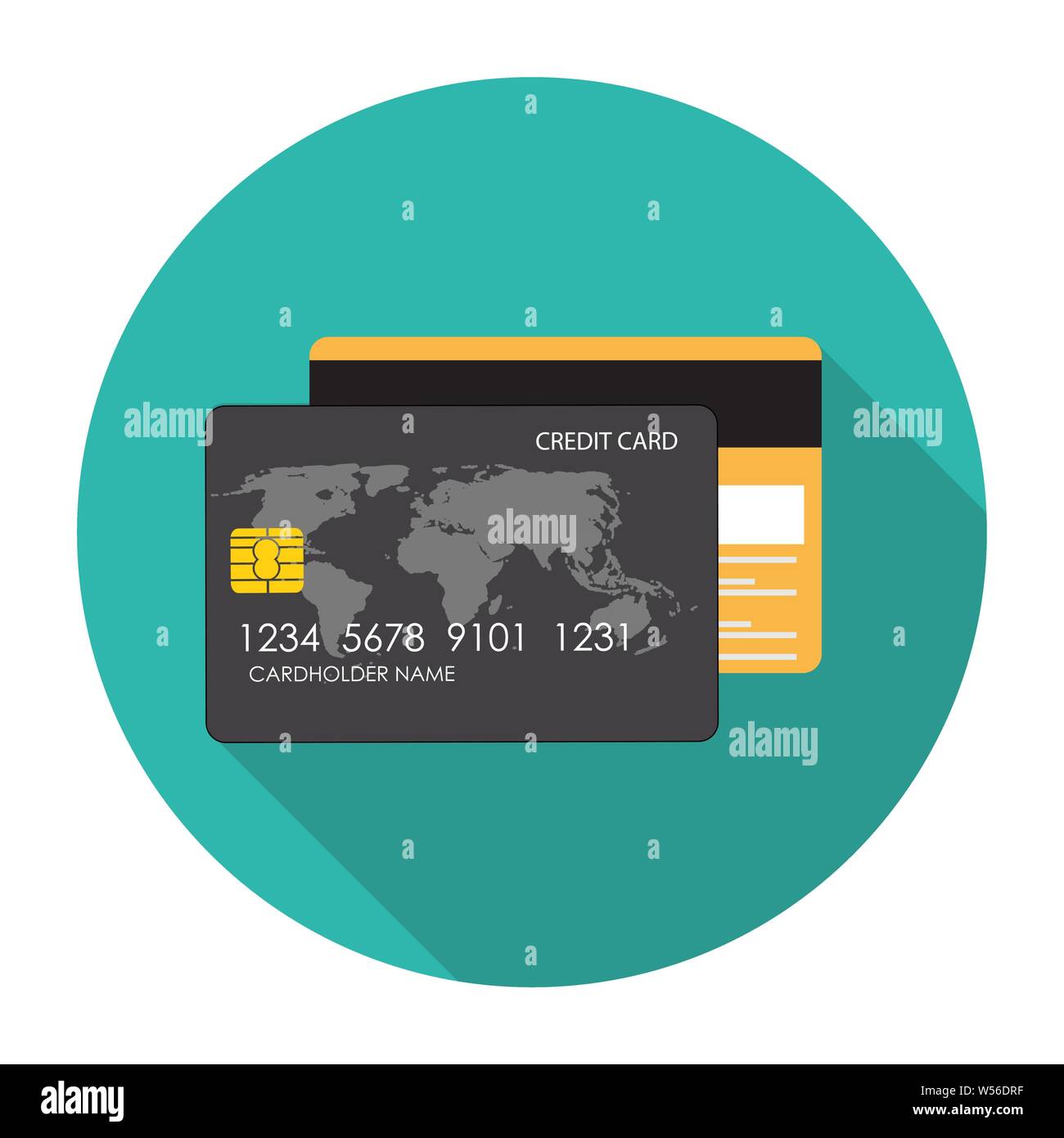 Credit Card Icon Flat