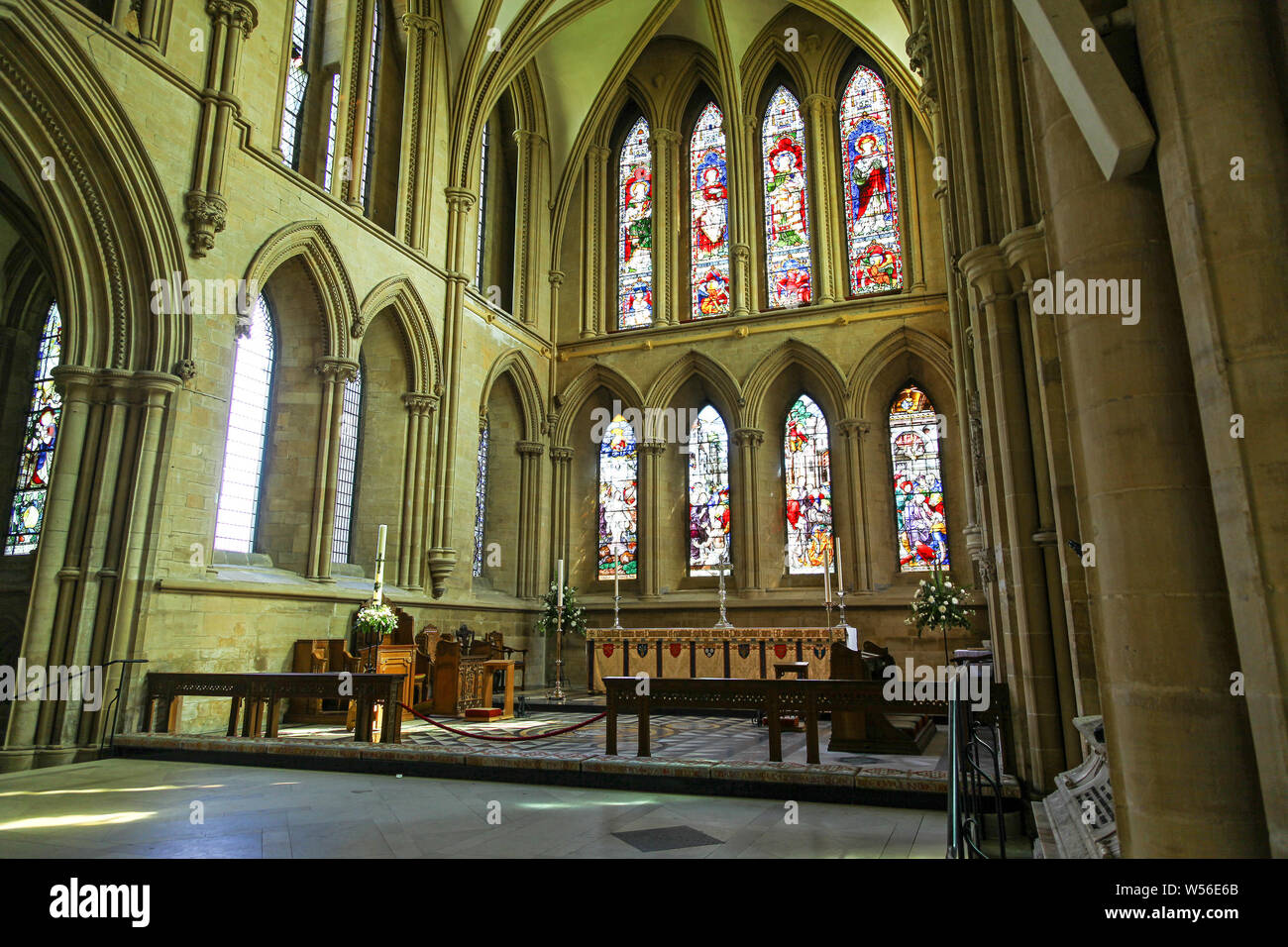 The Quire at the Cathedral Church of Southwell Minster, Southwell ...