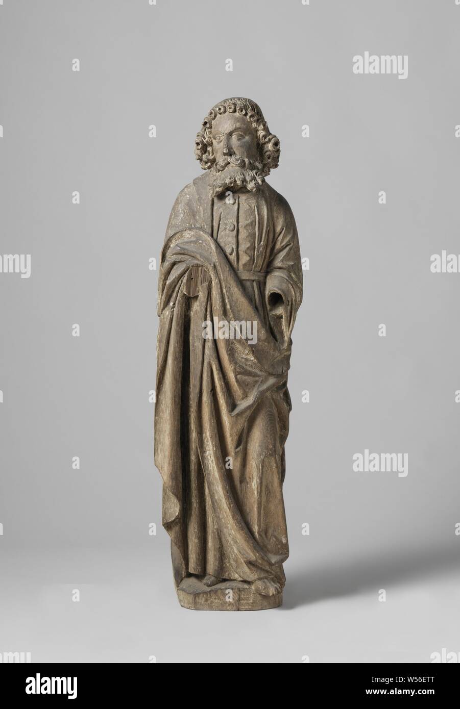 Apostle, he has an angular beard and is dressed in a bar and cloak that ...