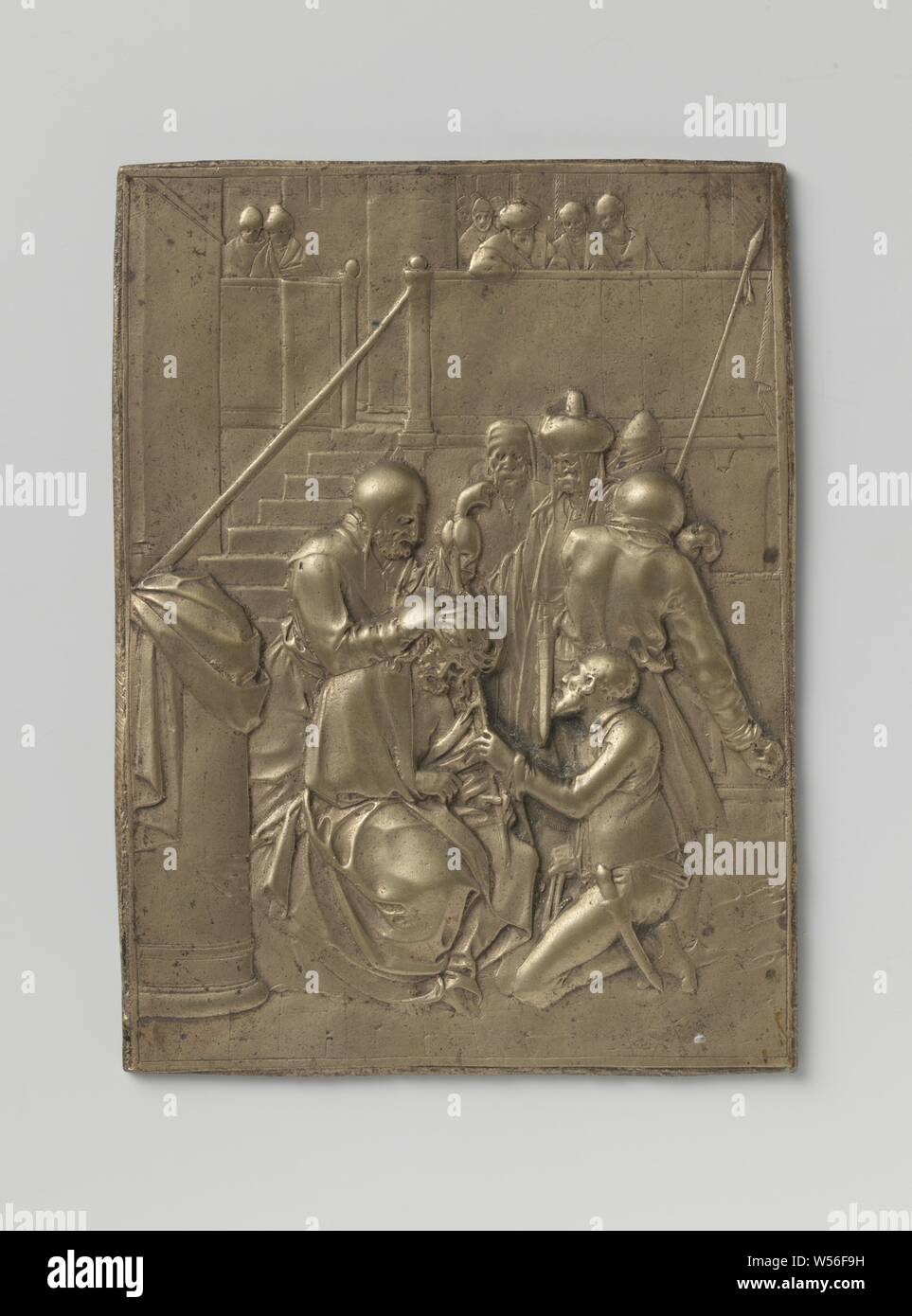 The derision of Jesus with crown of thorns on the head The suffering of ...