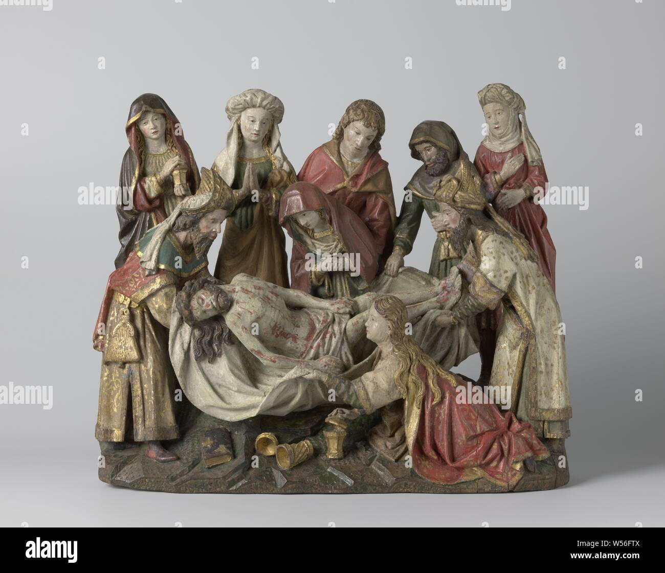 The Entombment, Nicodemus and Jozef van Arimathea stand opposite each ...