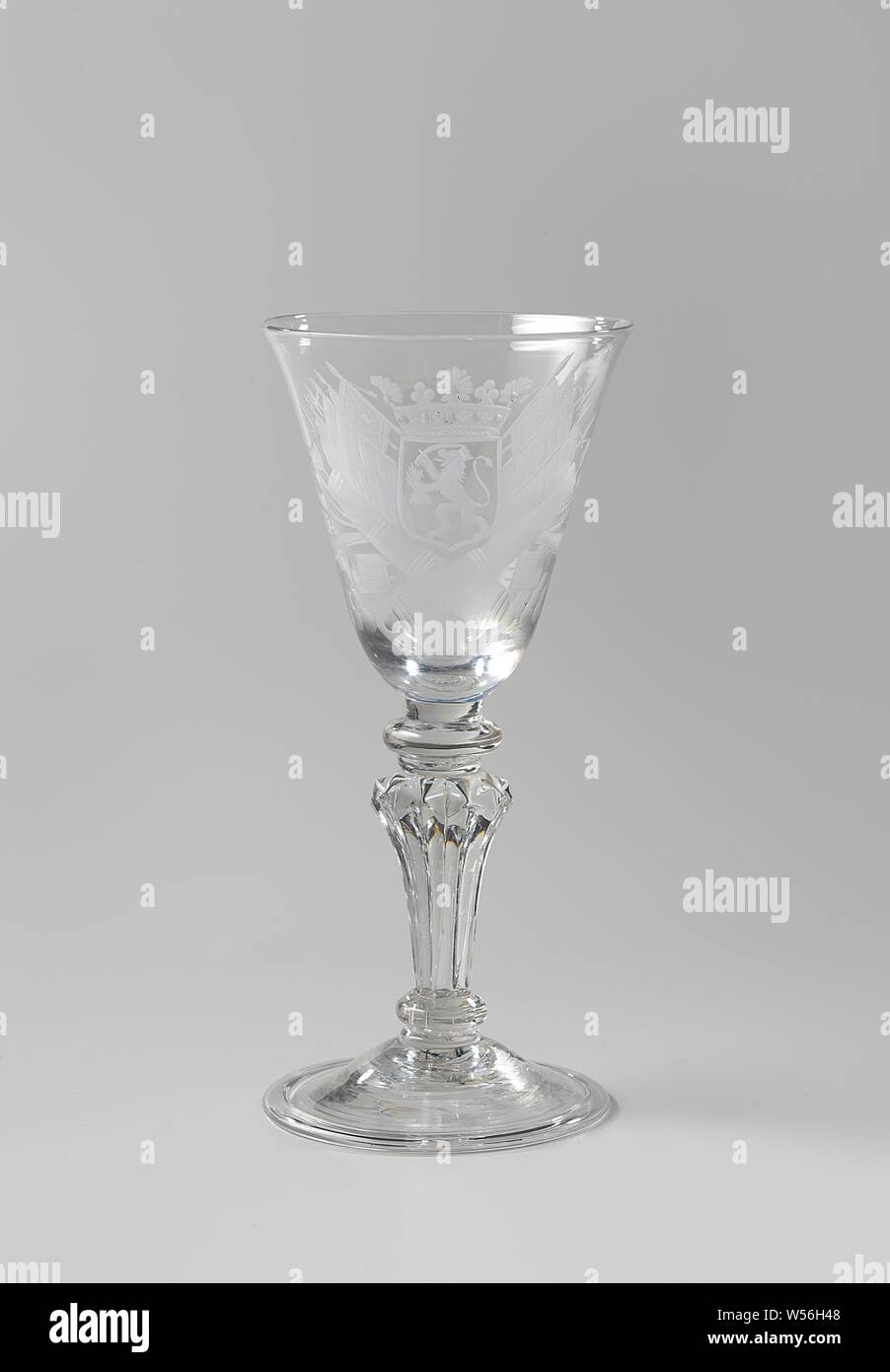 Goblet with the coat of arms of the Seven United Provinces, Arched foot ...
