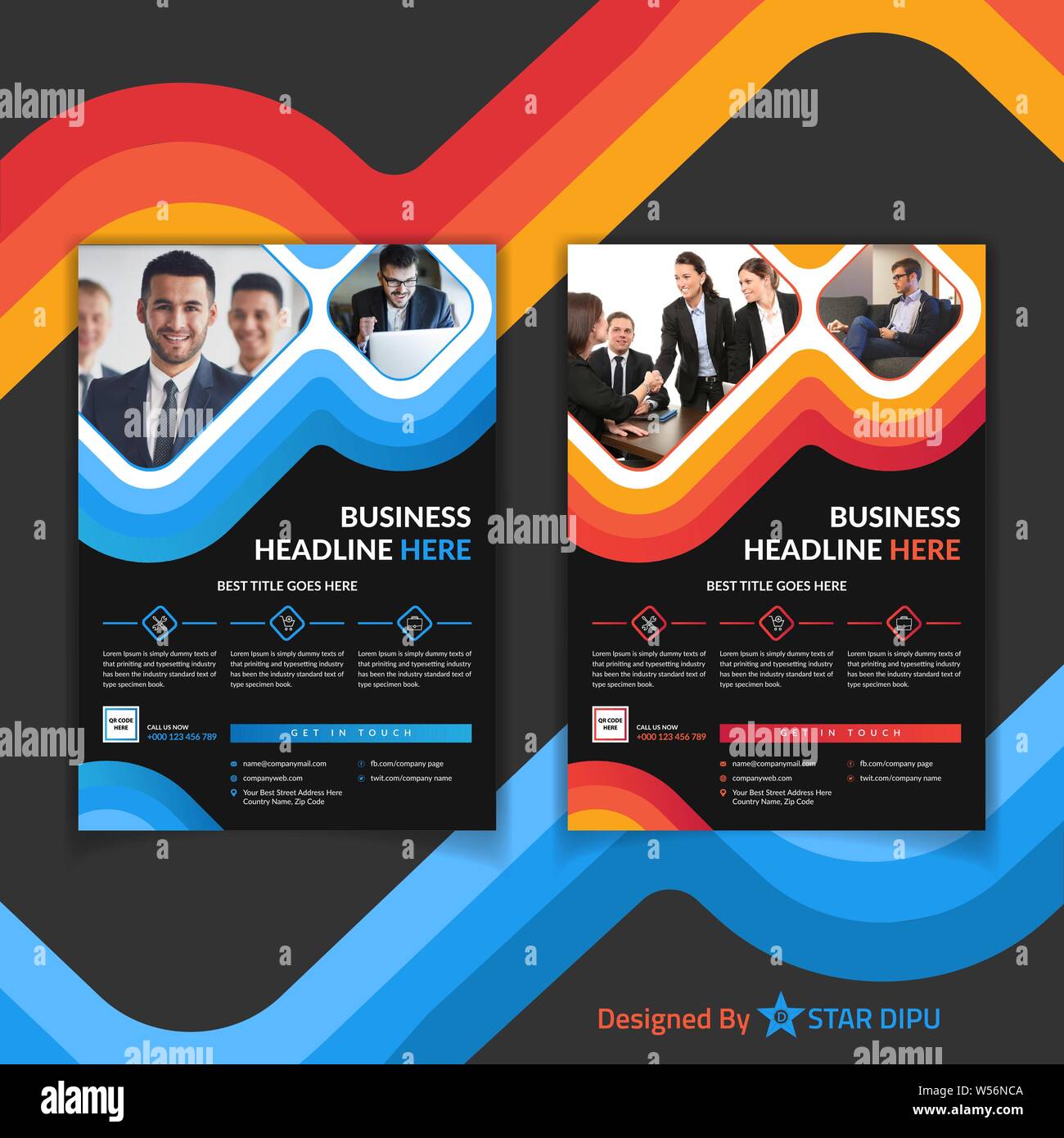 Illustrator flyer hi-res stock photography and images - Alamy