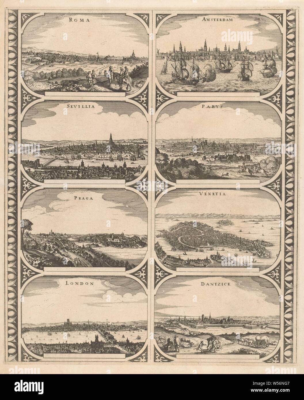 Map of europe 1670 hi-res stock photography and images - Alamy