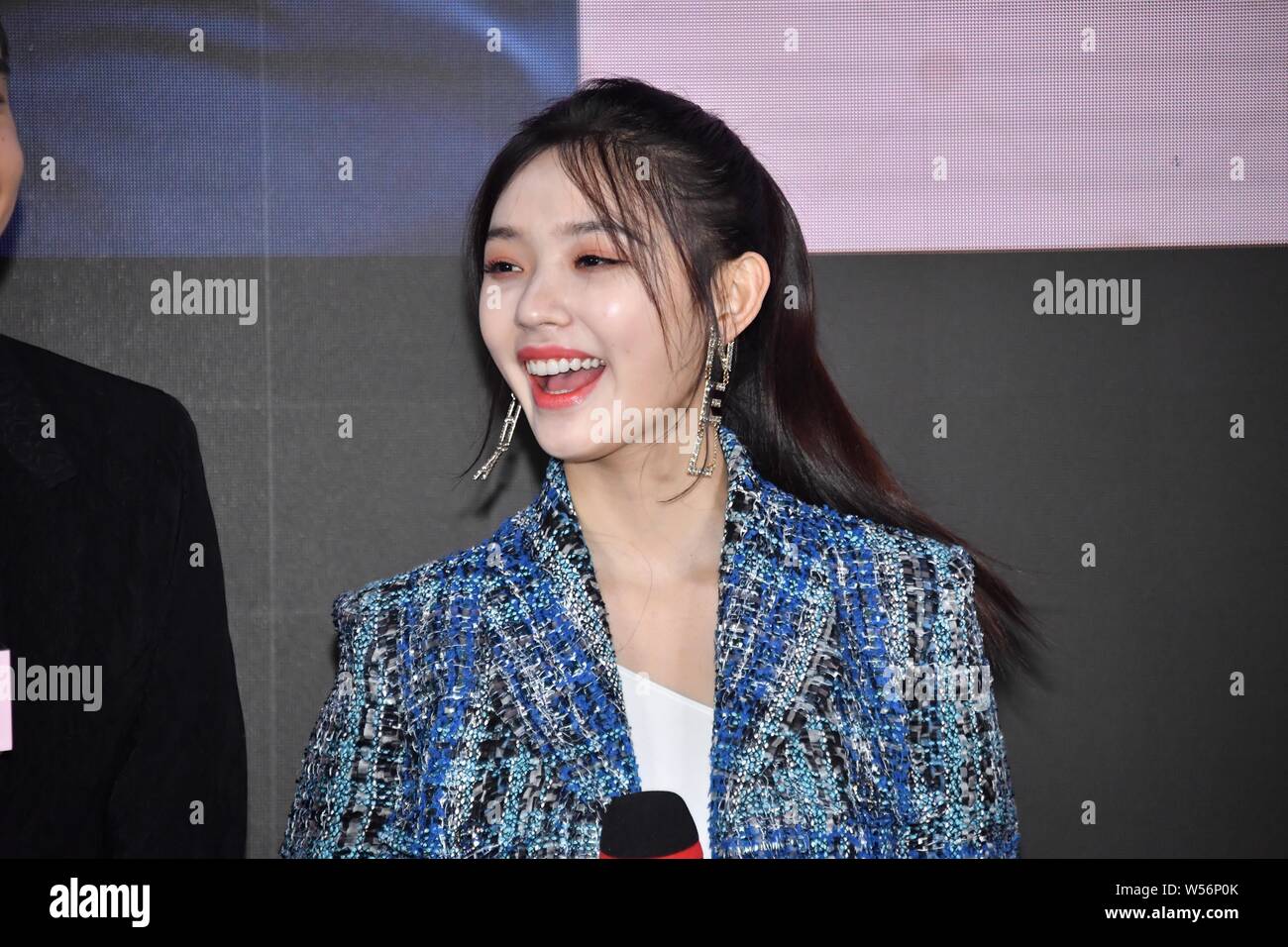 Chinese actress Jelly Lin or Lin Yun attends a premiere for her new ...