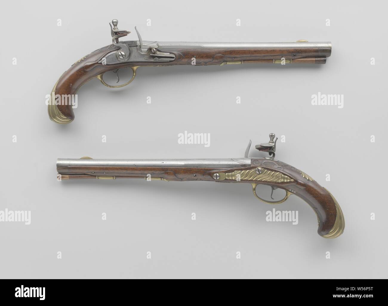 Flint gun, Part of a couple. The lock is unprocessed except for one ...