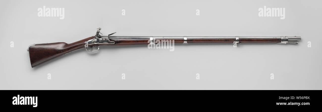 Flint Gun, Flint Gun or Musket. The lock plate is signed, the inside is ...