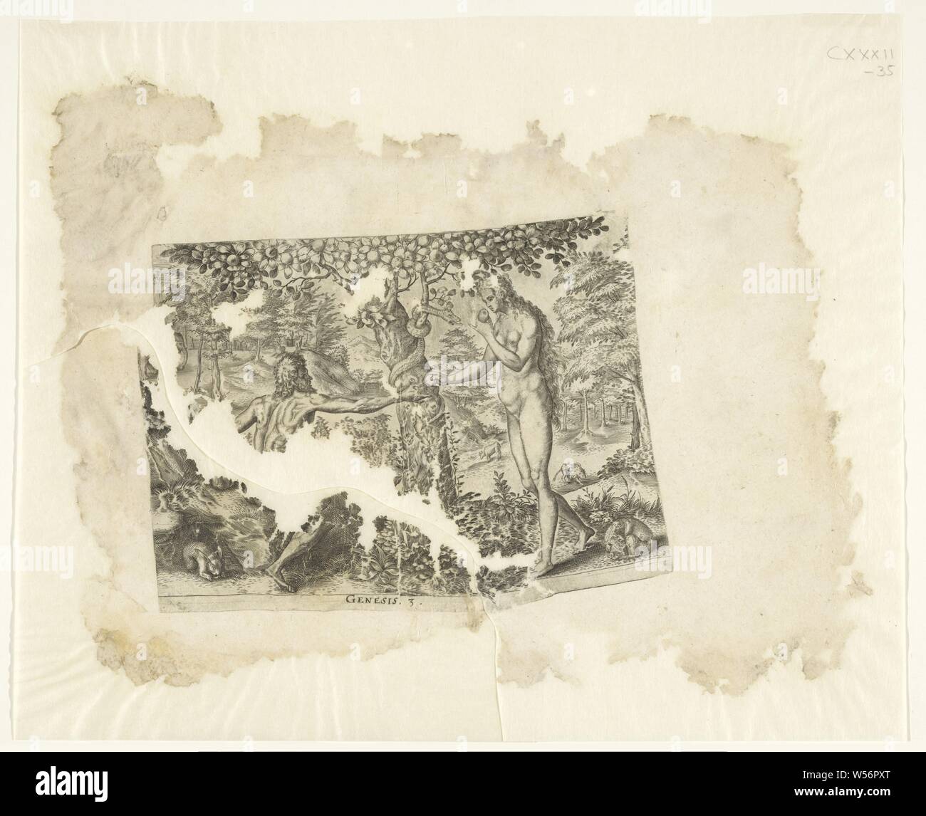 Eve offers the apple to adam hi-res stock photography and images - Alamy