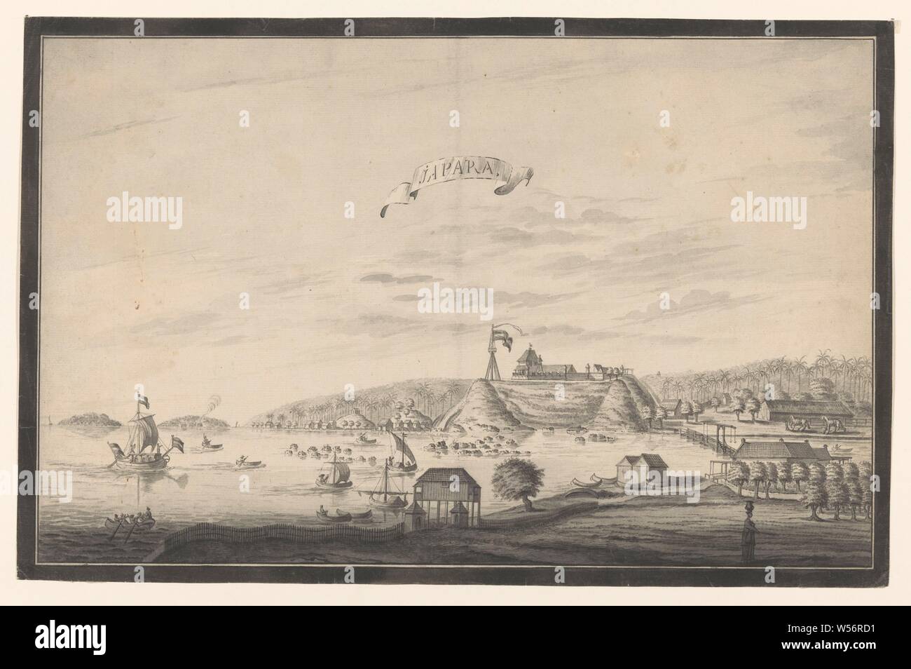 View of Jepara, Japara (title on object), View on Jepara or Japara ...