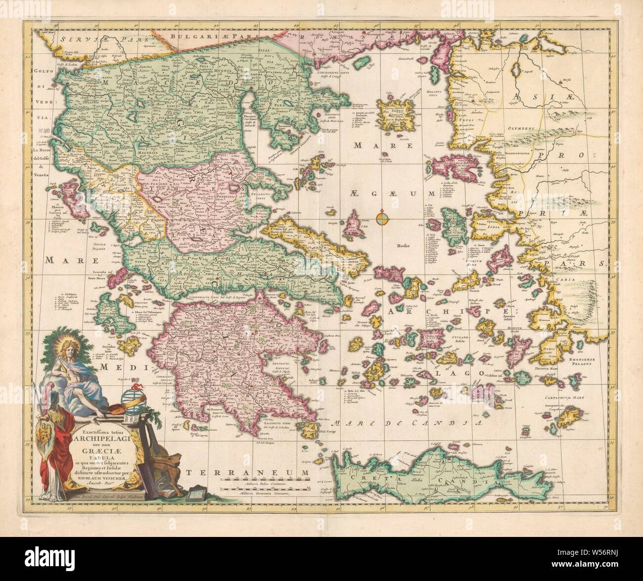 Greece map hi-res stock photography and images - Alamy