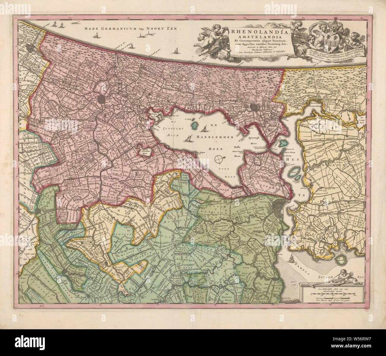 Map of Rhineland and Amstelland, Rhenolandia, Amstelandia and ...
