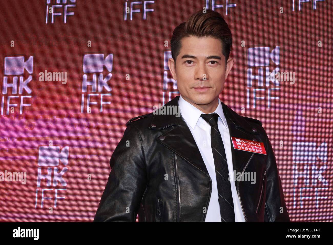 Hong Kong singer, dancer and actor Aaron Kwok attends a press conference for the 39th Hong Kong ...