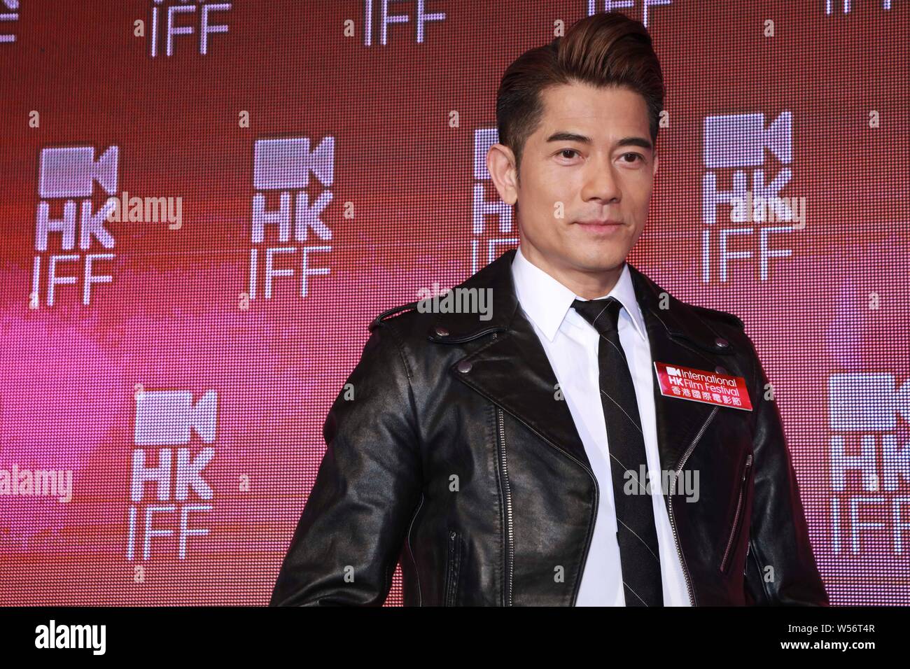 Hong Kong singer, dancer and actor Aaron Kwok attends a press conference for the 39th Hong Kong ...