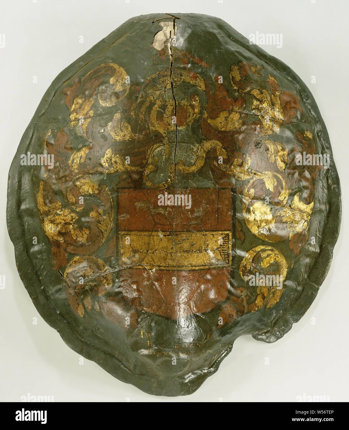 Tortoise shell with the arms of the lords of Bennebroek, Shield of a ...