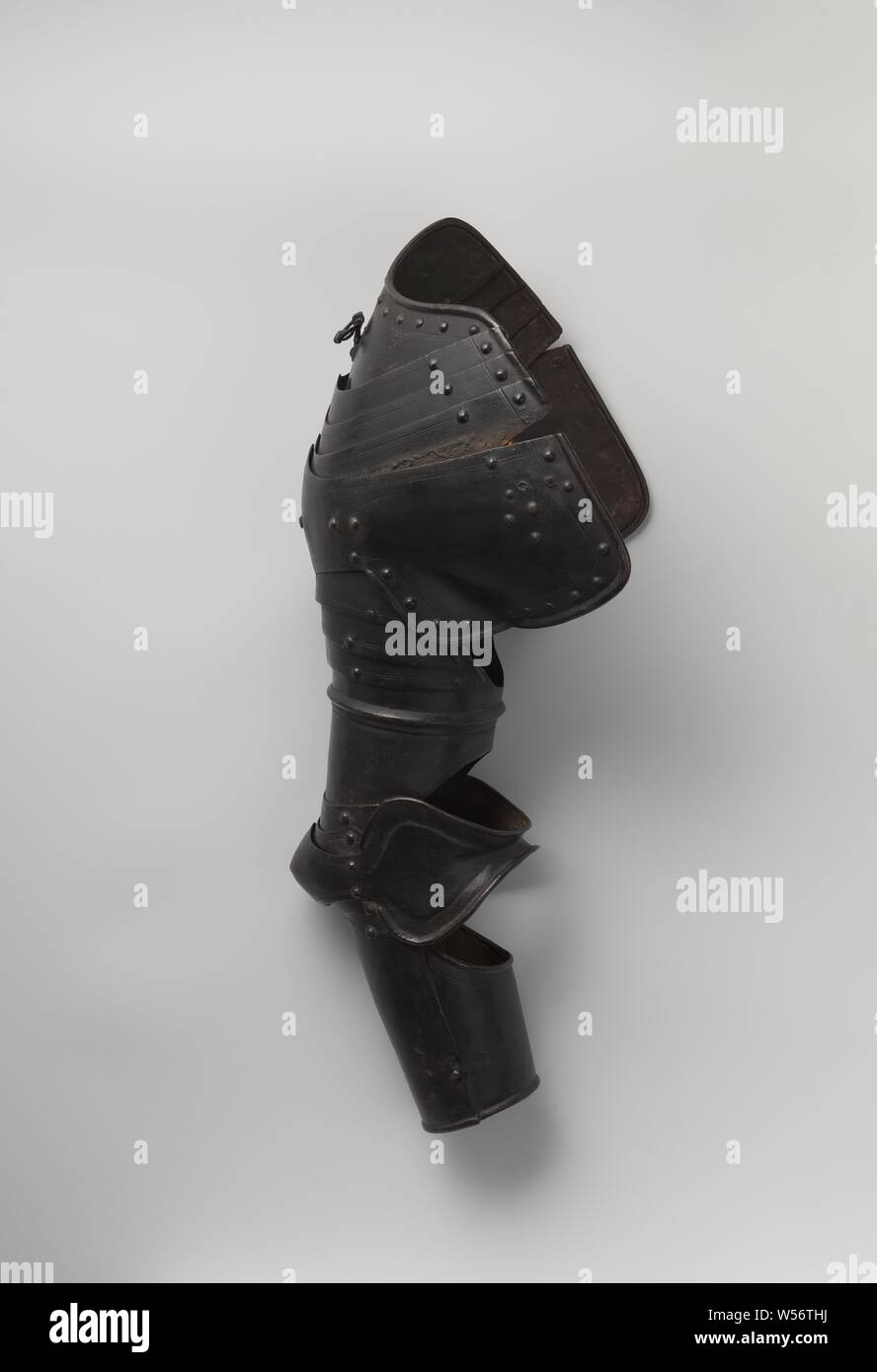 Arm cover left, black, iron, consists of a shoulder plate, crooked arm ...