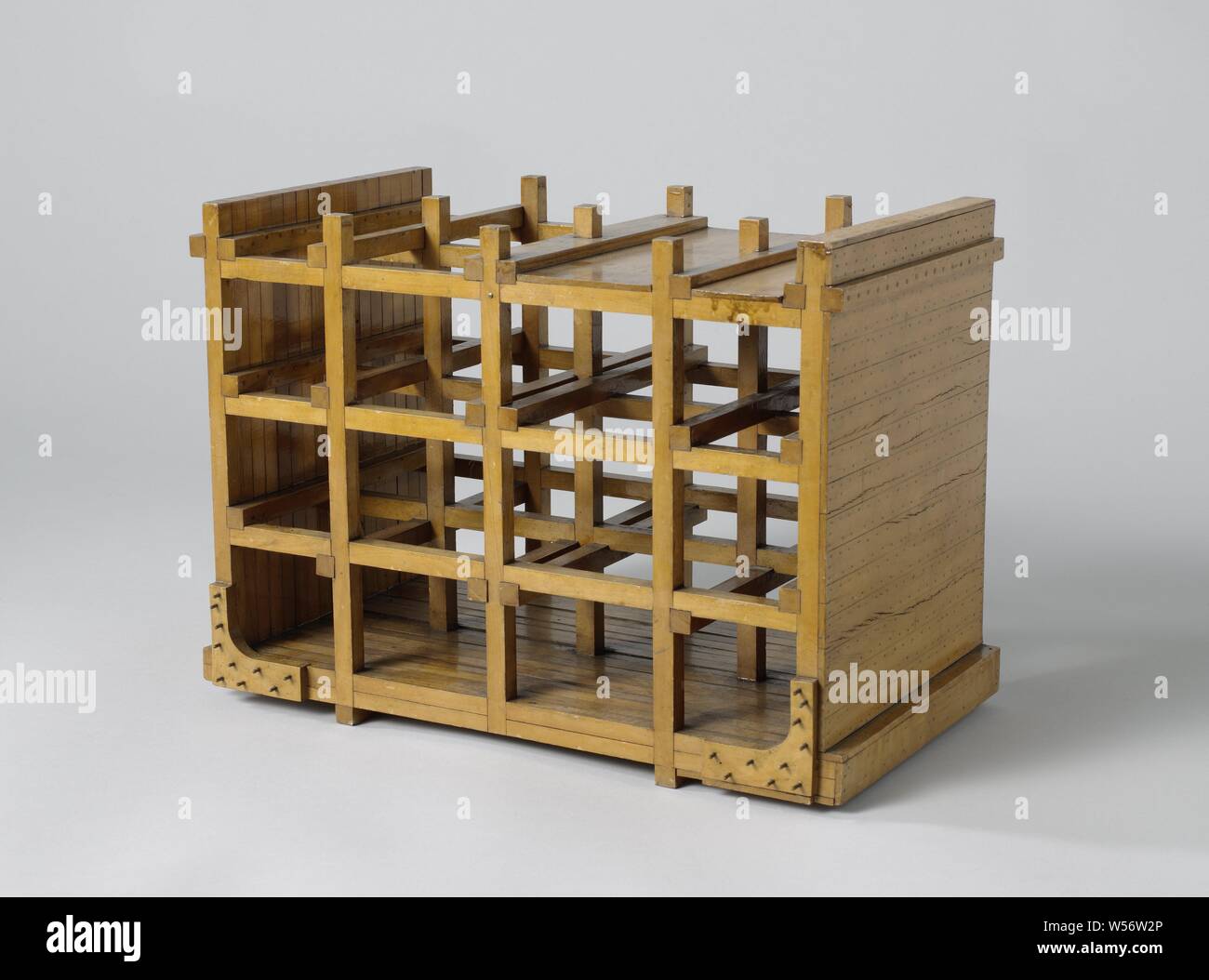 Model of the Construction of a Timber Ship, Model of the cross-section ...
