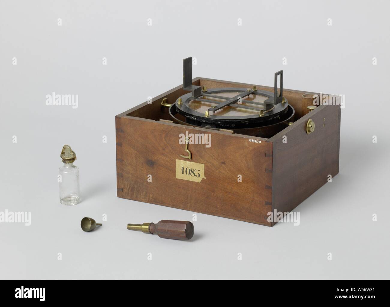 Liquid Compass, Liquid compass with accessories in cardanus ring in ...