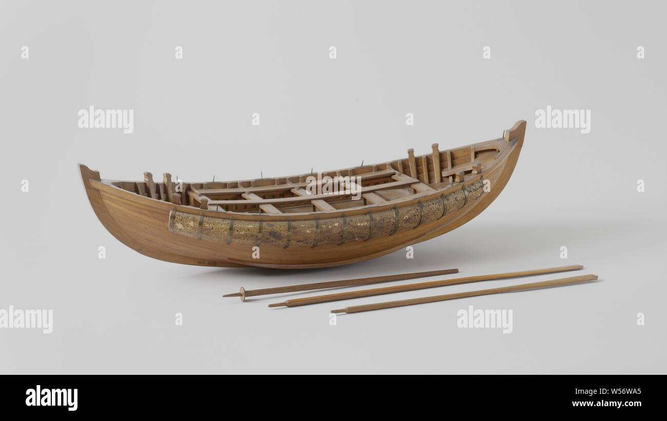 Model of a Lifeboat, Technical model. Over-seam pointed sloop, rounded ...