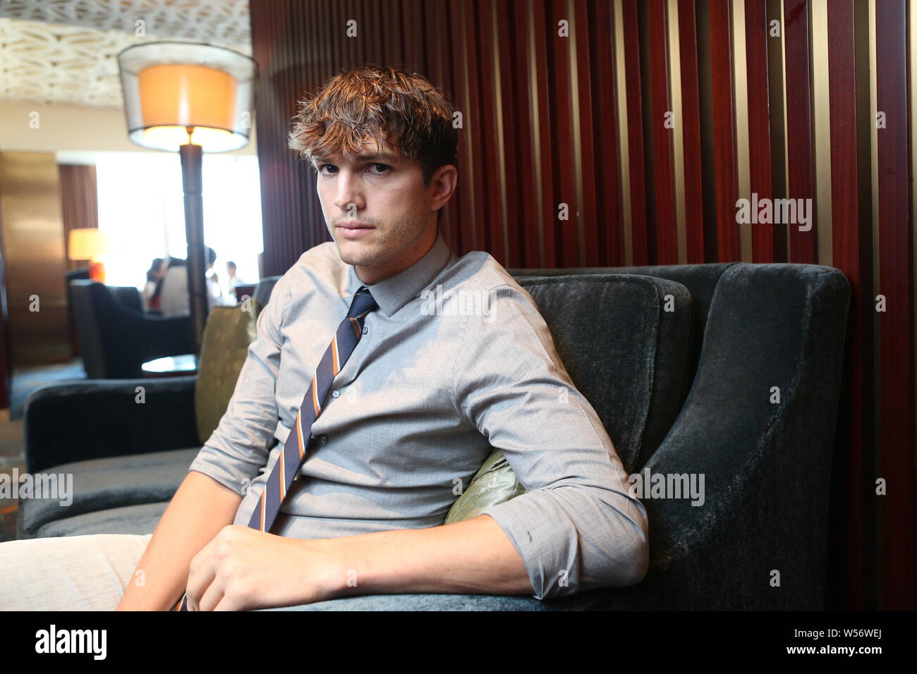 American actor Christopher Ashton Kutcher poses for portrait photos ...