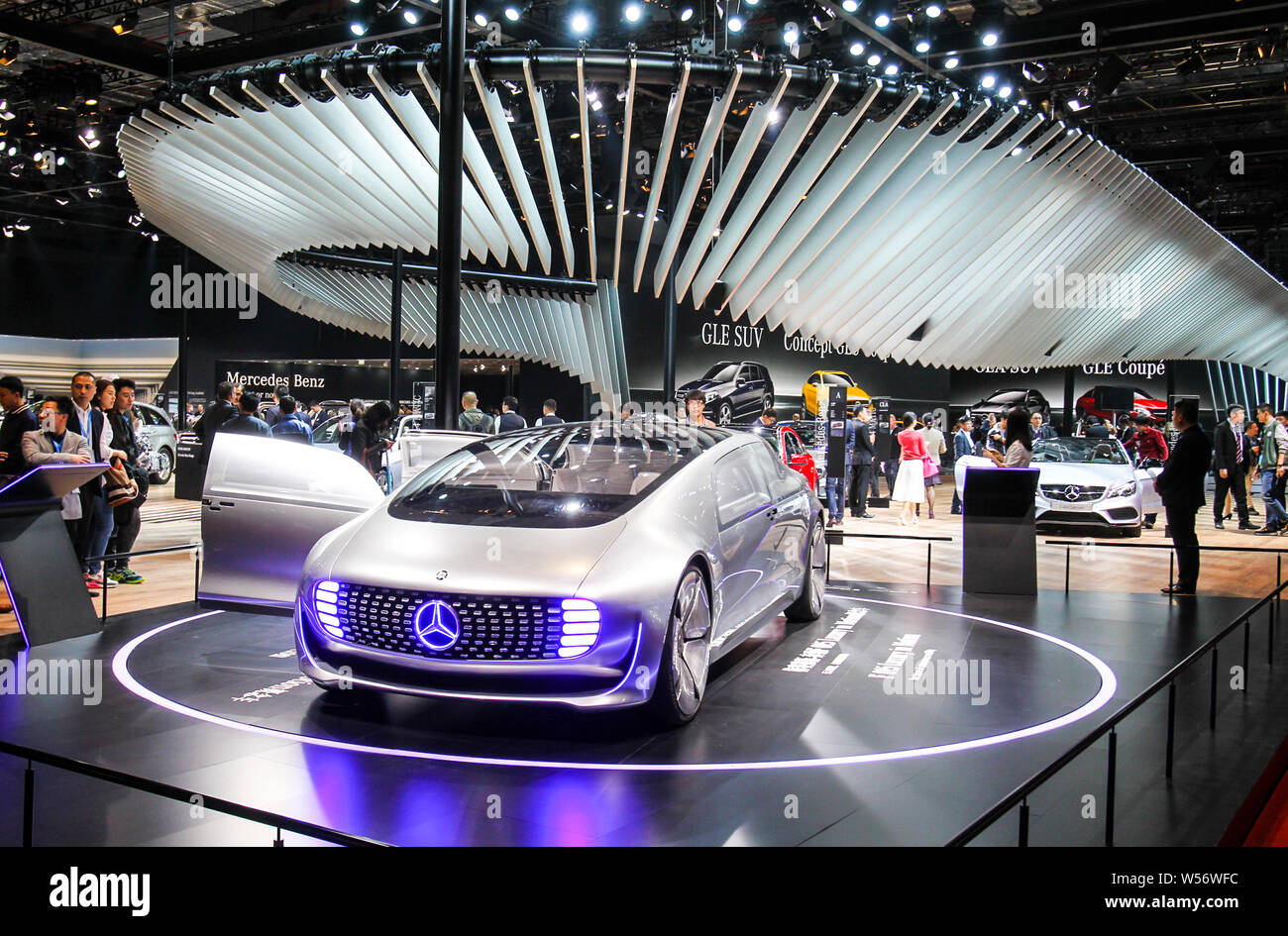 --FILE--A Mercedes-Benz concept car is on display during an auto show ...