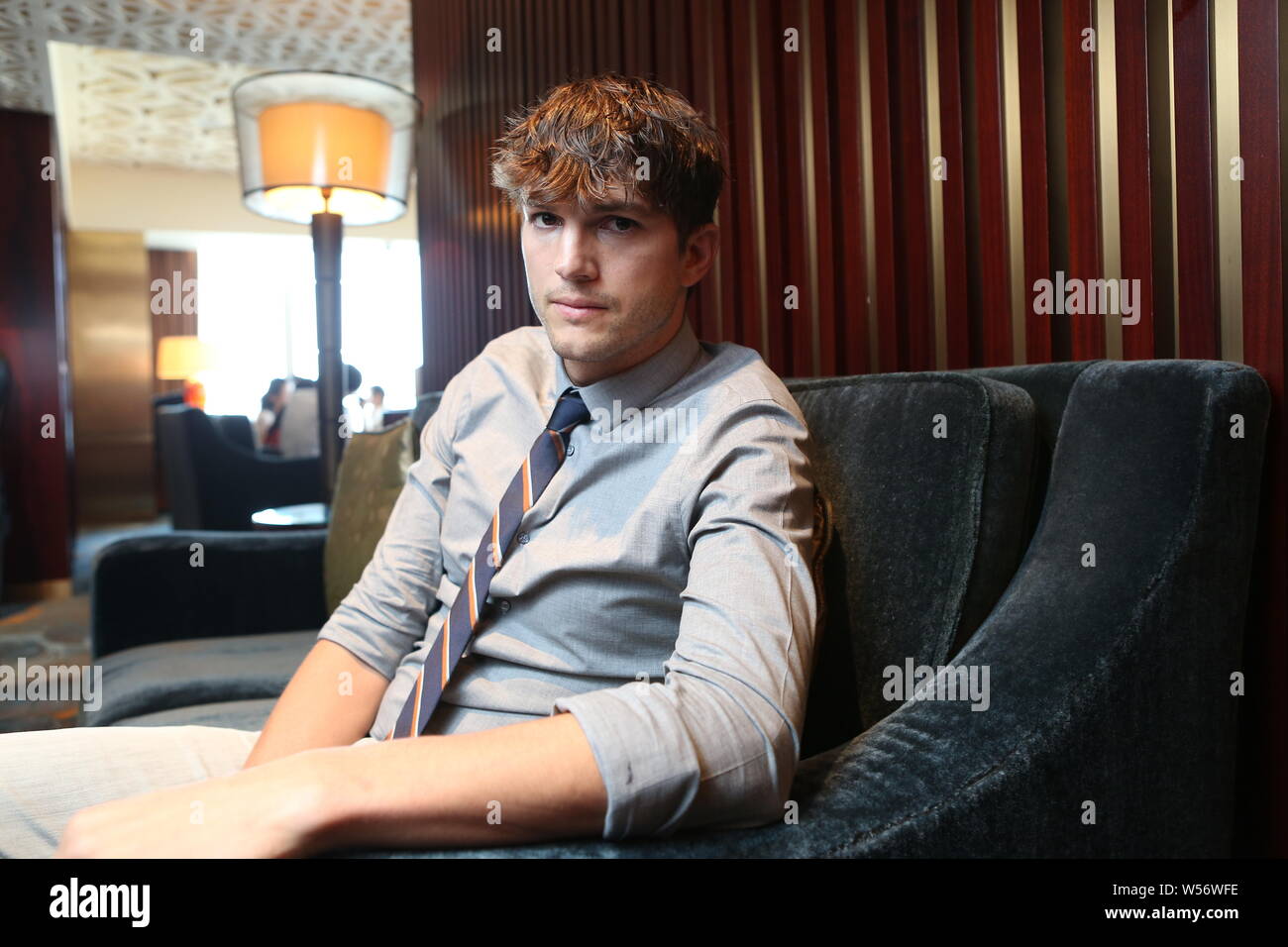 American actor Christopher Ashton Kutcher poses for portrait photos ...