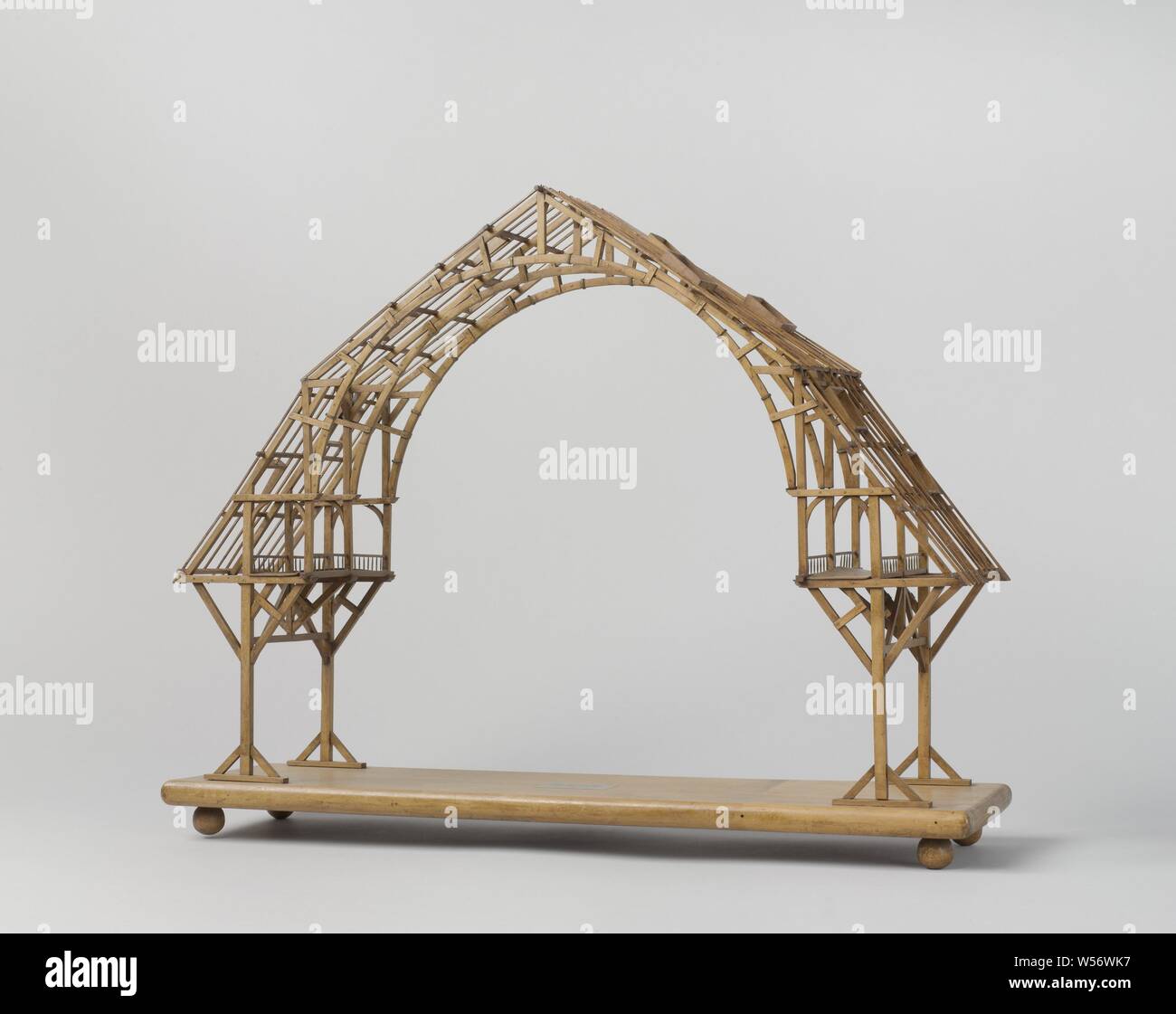 Model of Part of the Roof of a Covered Slipway, Construction model of a ...