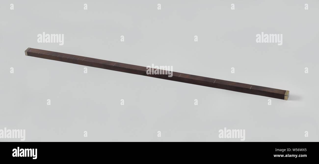 Measuring Rod, Wooden measuring or dipstick of four Rhineland feet ...
