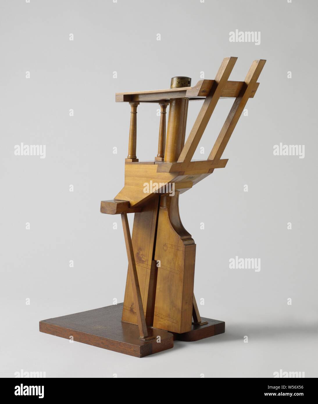 Model of a Round-Headed Rudder, Model of the upper part of a rudder ...