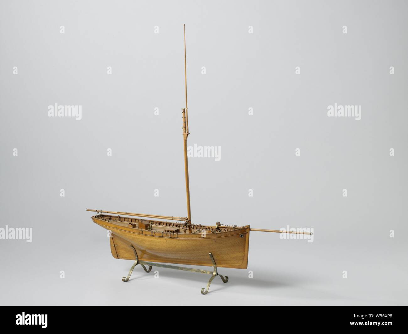 Model of a Pilot Cutter, Very detailed block model with round wood from ...
