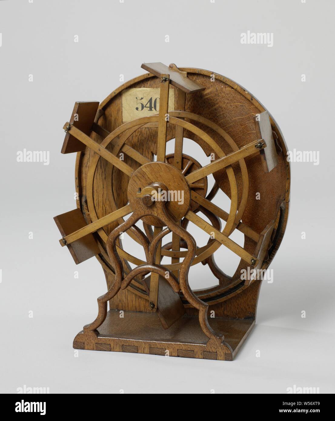 Model of a Paddle Wheel, Model of a paddle wheel with six moving signs ...