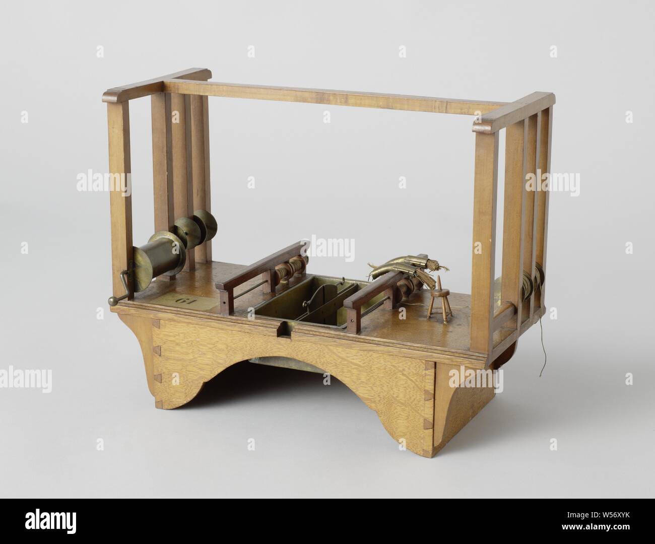 Model of an Installation for Tarring Rope Yarn, Model of a cable yarn ...