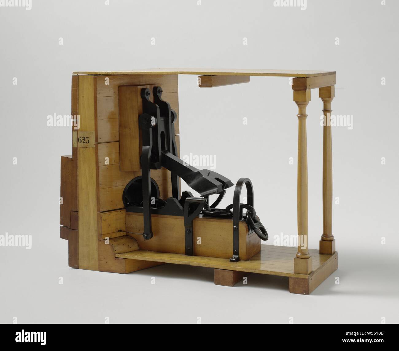 Model of a Stopper, Model of an anchor stopper between two decks ...