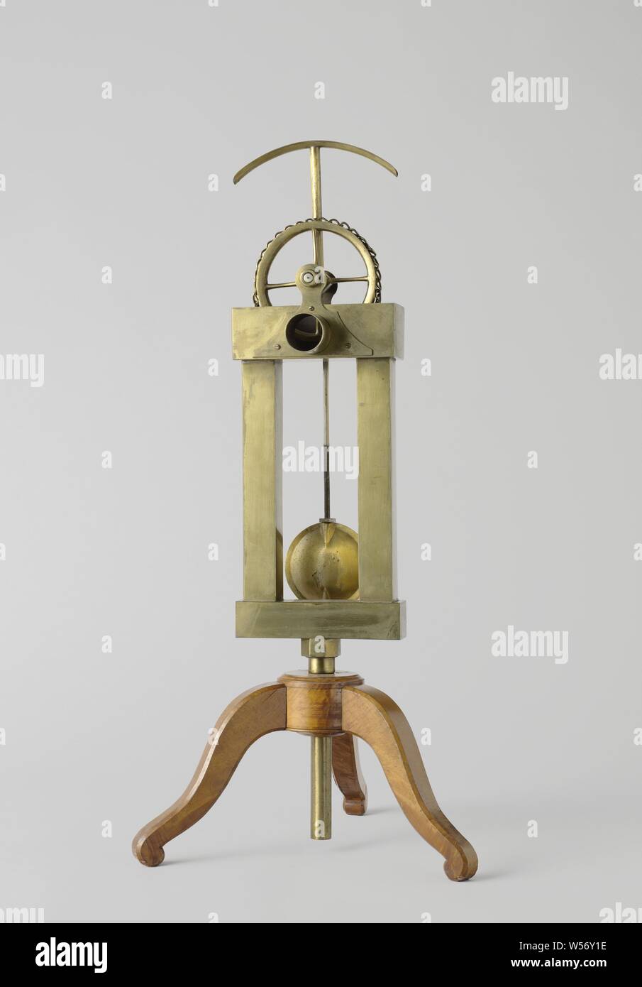 Model of an Oscillating Pump, Model of a pendulum pump, on a tripod. It ...
