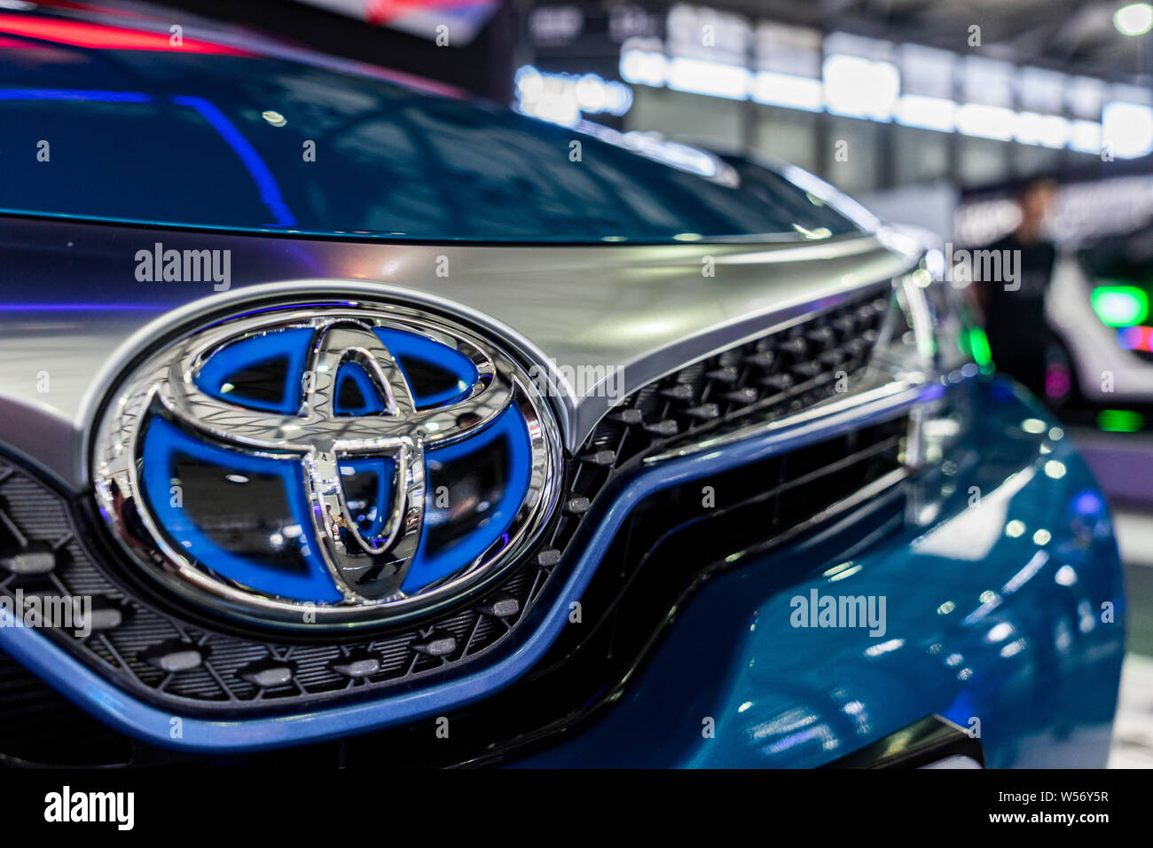 --FILE--View of the stand of Toyota during an automobile exhibition in ...