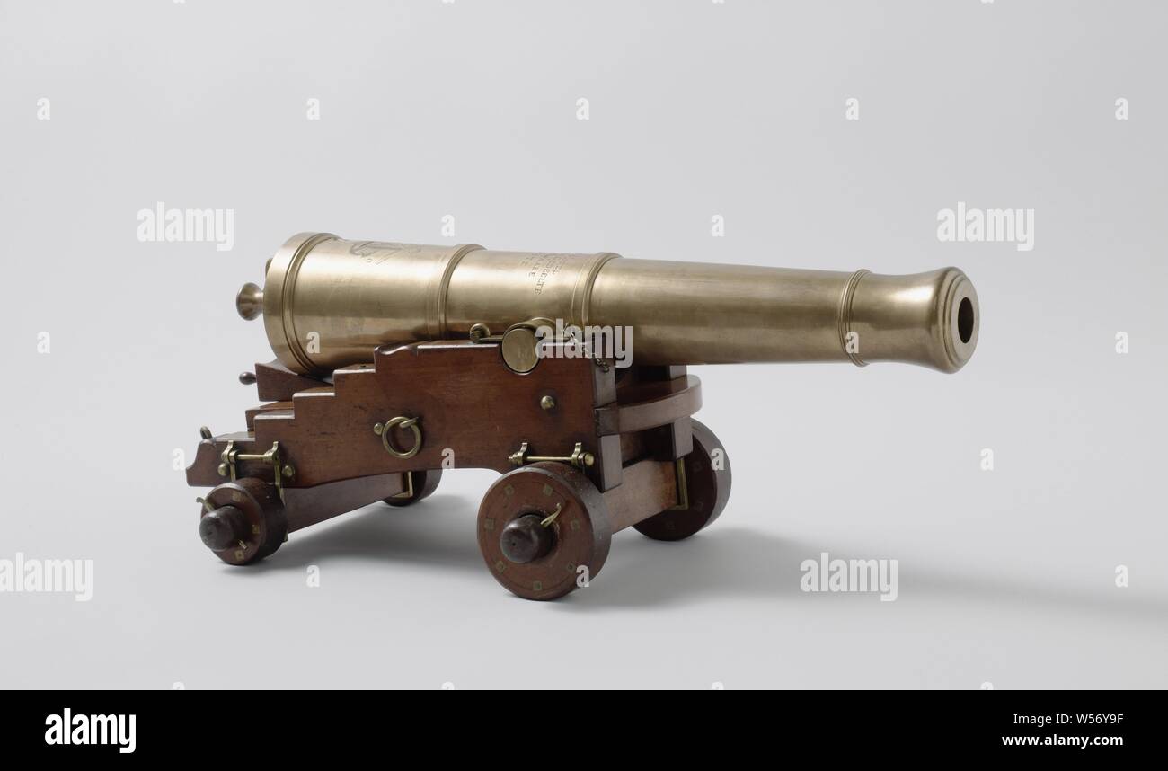 Model of a 36-pounder gun on a gun carriage, Model of a 36-pounder gun ...
