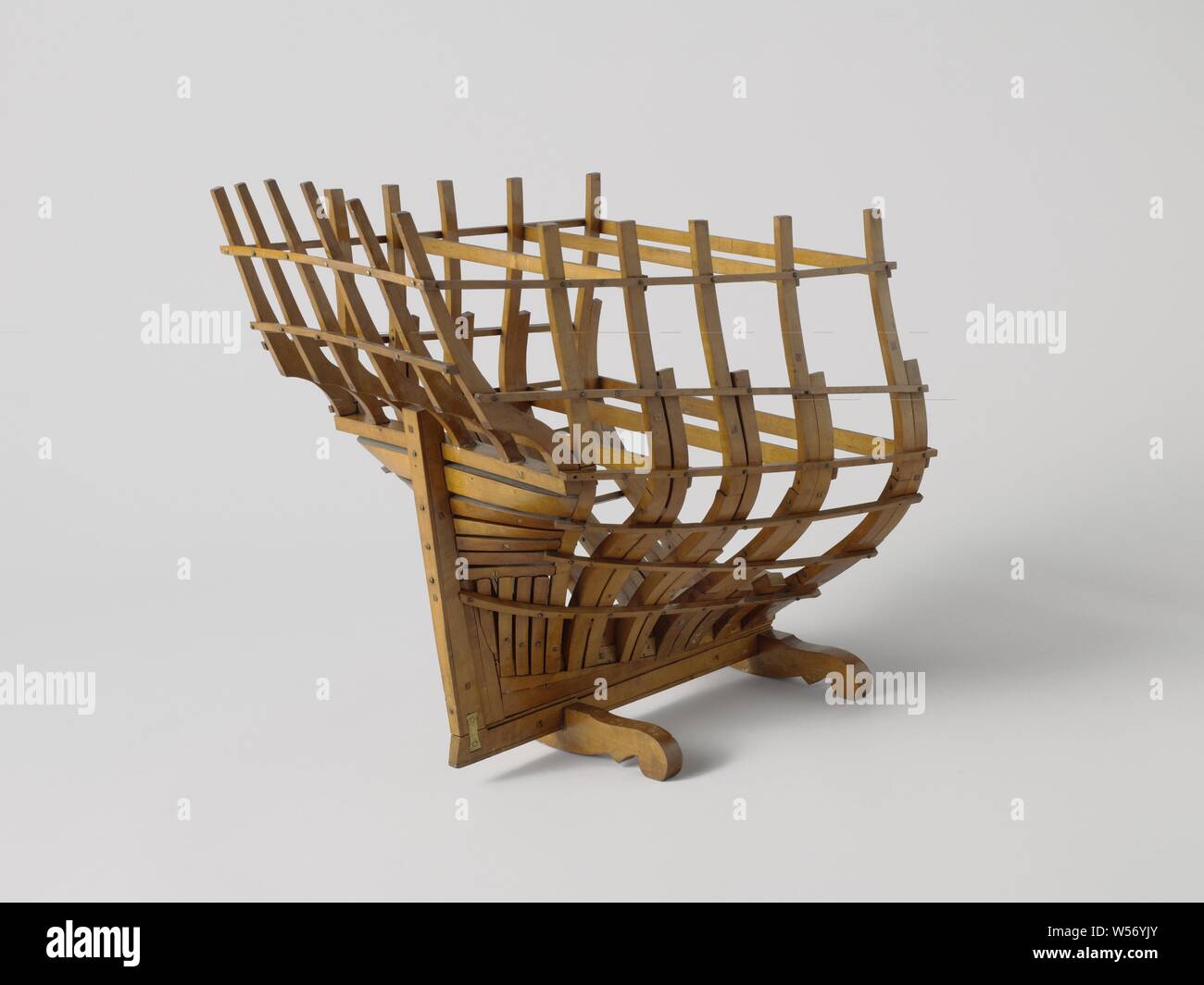 Model of the Stern of a Ship in Frames, Truss model with sentenced of a ...
