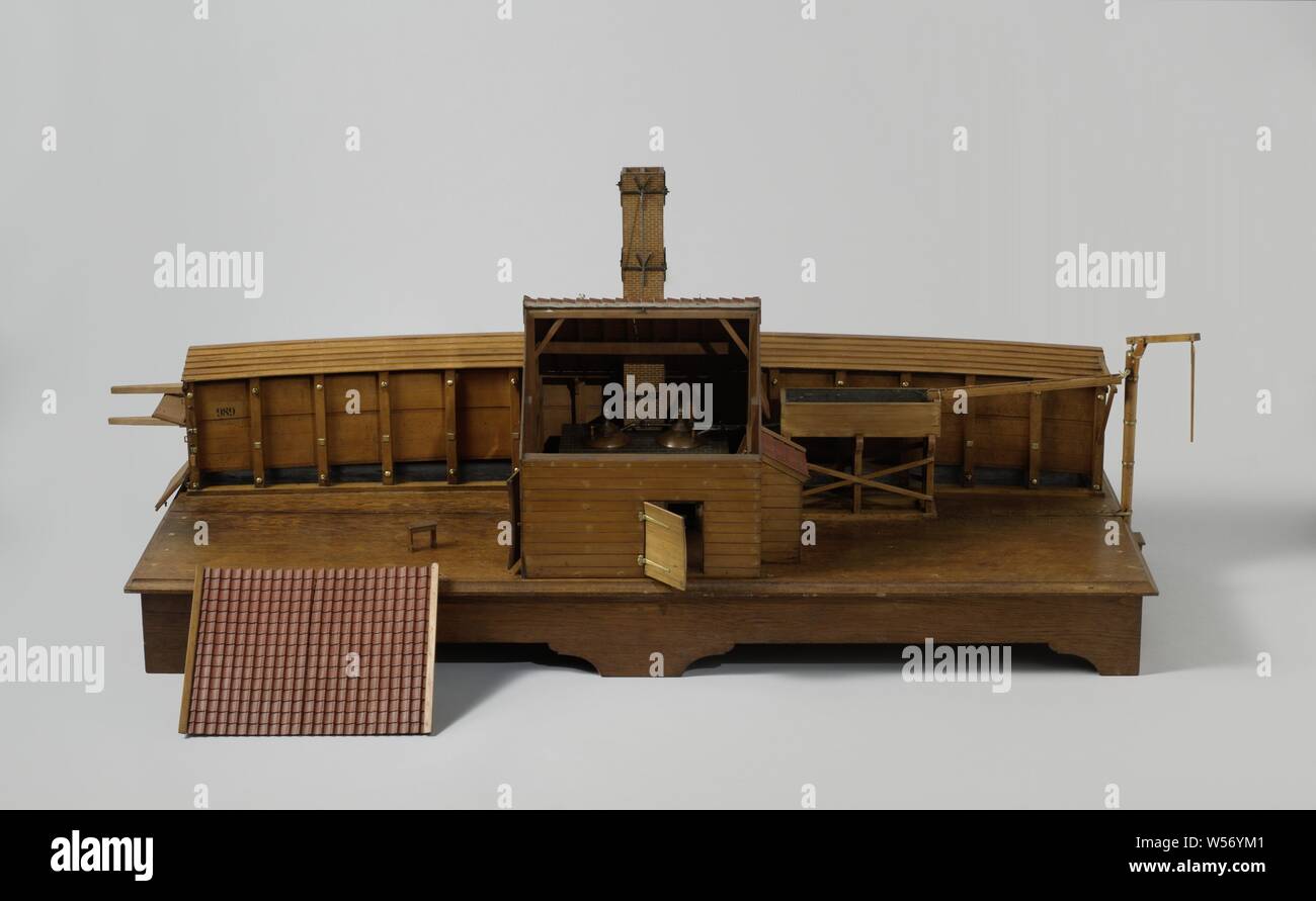 Model of a kiln with a boiler house, Model of a Kiln with boiler room ...