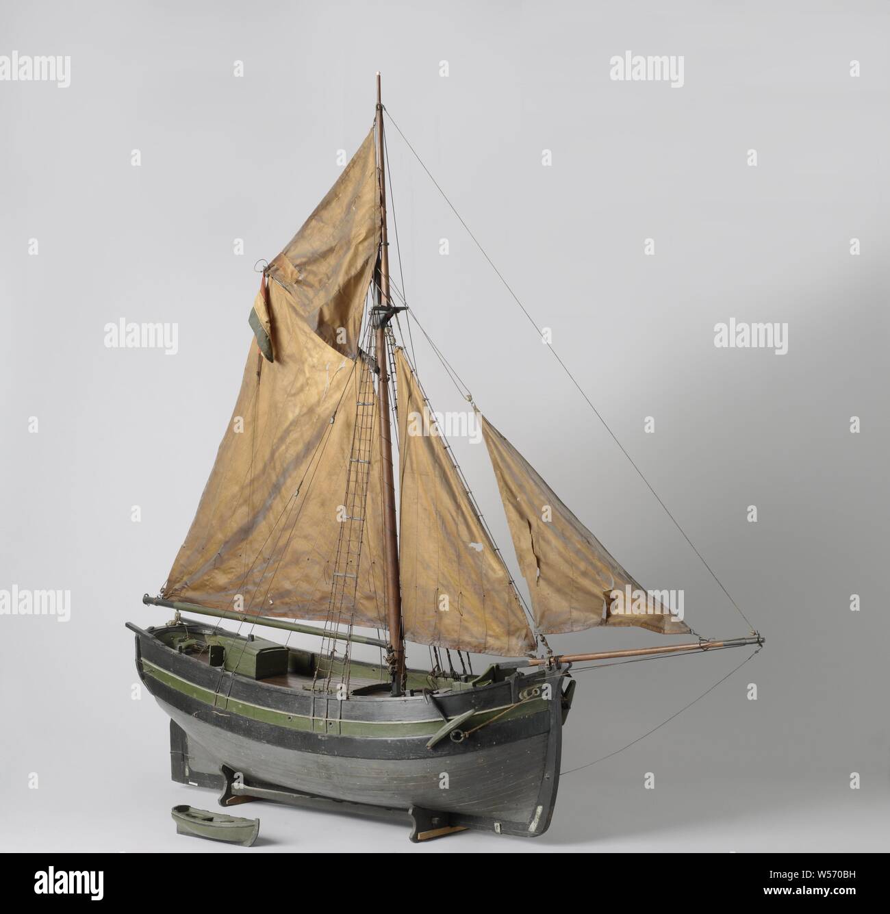Model of a Cutter Yacht, Model of a witnessed cutter yacht, ship model ...