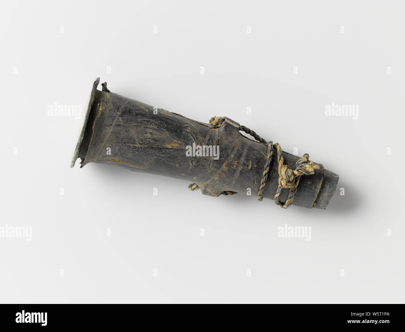 Fragment of a musket size, Musket size, fragment consisting of brass ...