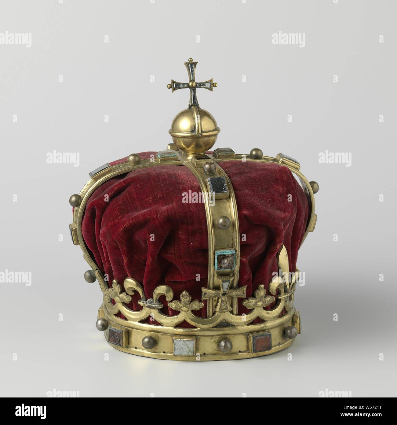Crown for the King of Ardra, Crown with rectangular glass stones in ...