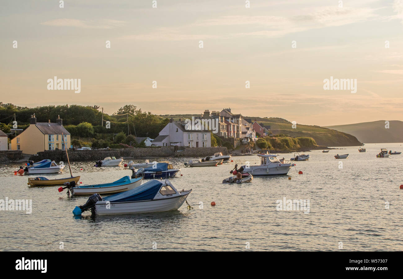 The mouth of the River Nevern at Parrog, Newport Pembrokeshire, Wales ...