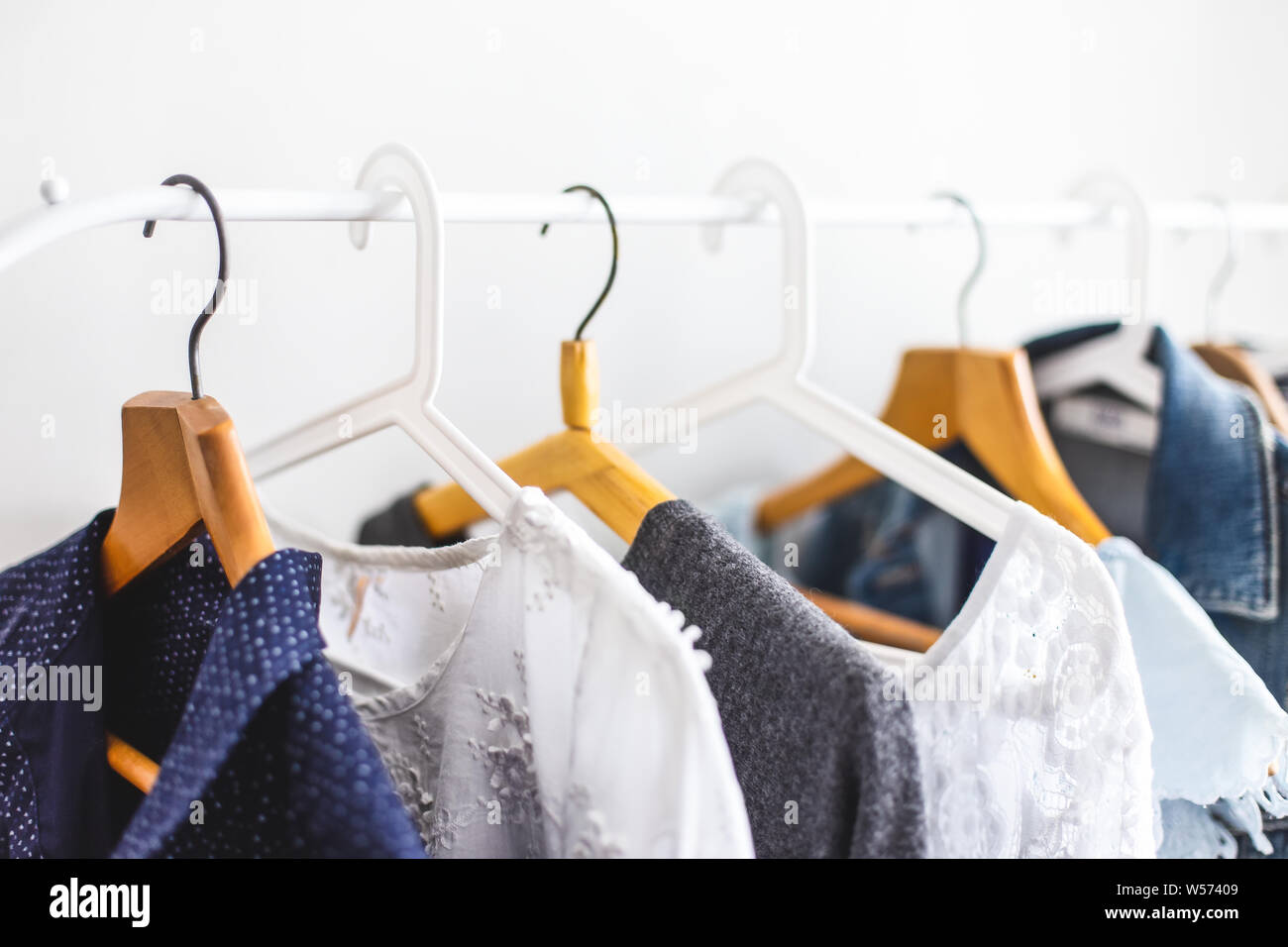 Clothes on Open Cloth Concept has nothing to wear Choosing clothes ...