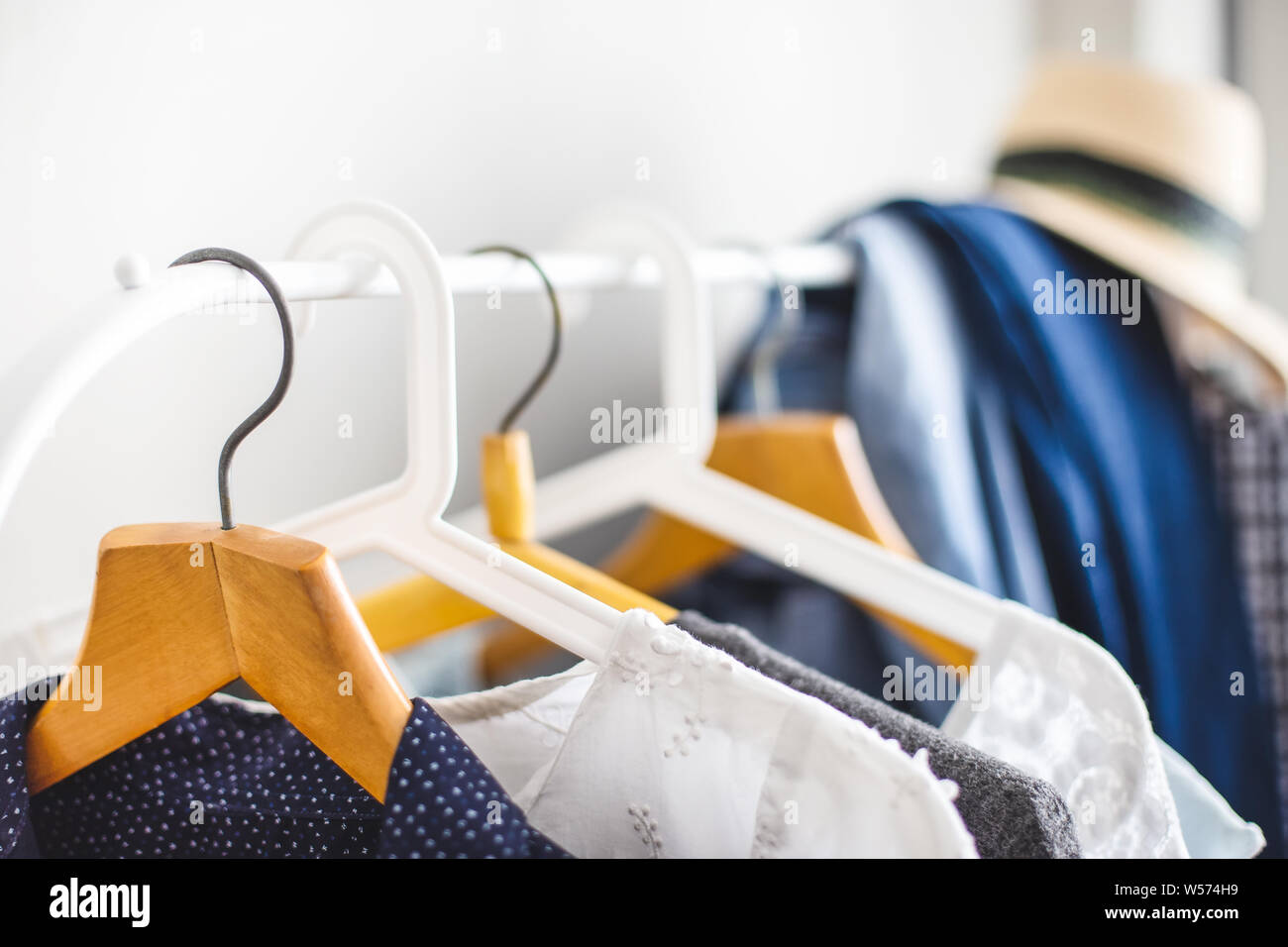 Clothes on Open Cloth Concept has nothing to wear Choosing clothes ...