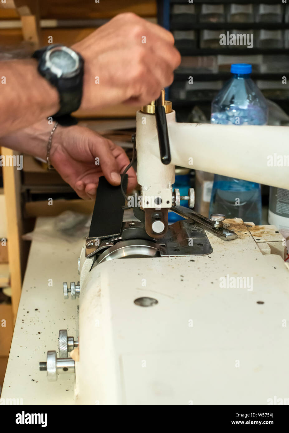 Leather making process hi-res stock photography and images - Alamy
