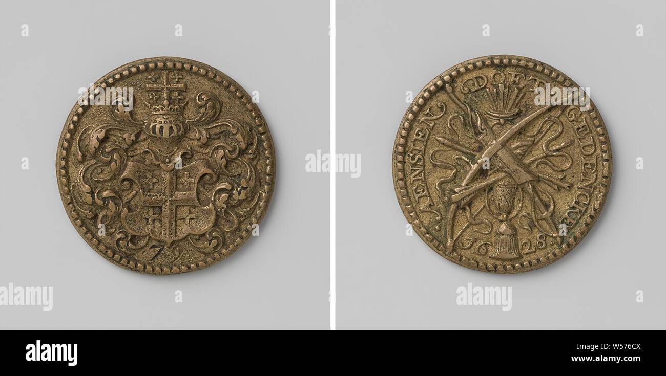 Confrerie of the Noble Arch in Middelburg, militia medal with no. 79 ...