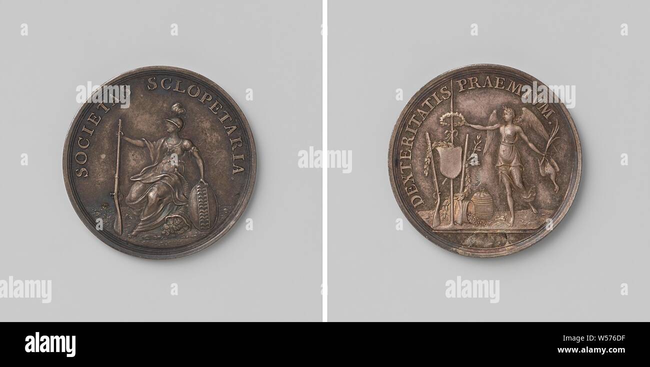 Knightly Confrerie of the Handbussche in Delft, Silver Medal. Obverse ...