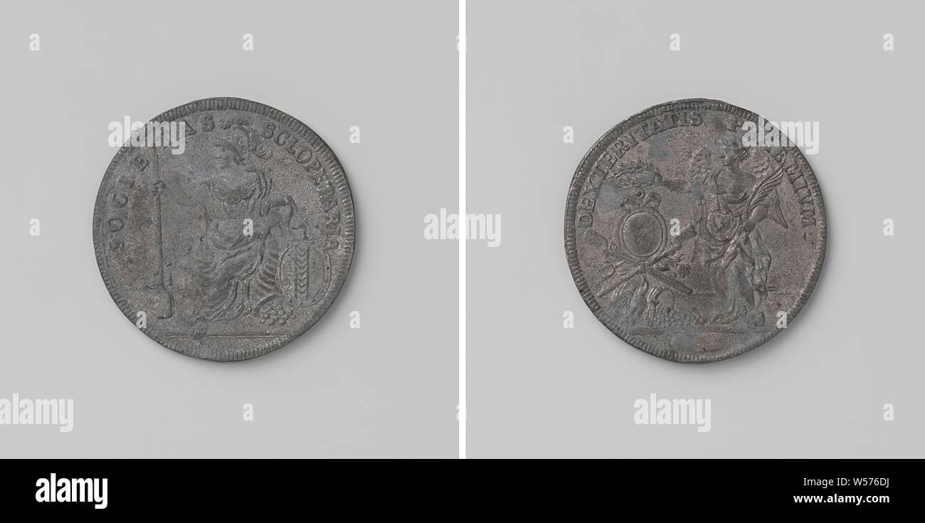 Knightly Confrerie of the Handbussche in Delft, Lead Medal. Obverse ...