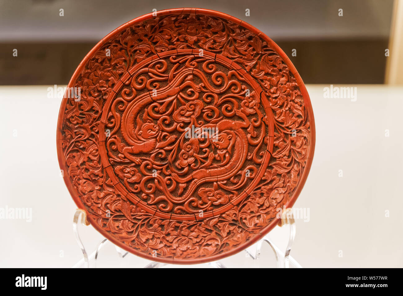 View of lacquers on display during the "In a Myriad of Forms: The ...