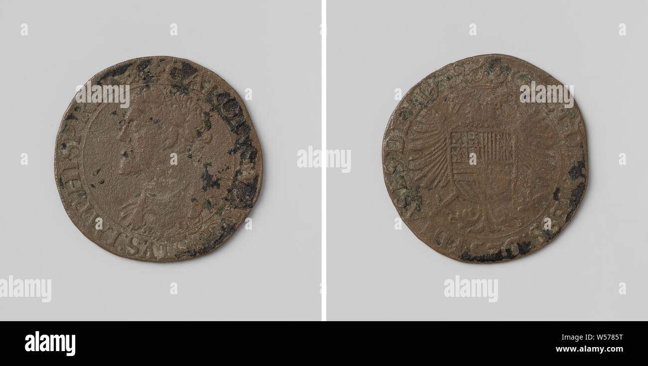 Charles V, German Emperor, calculating medal of the Council of Finance ...